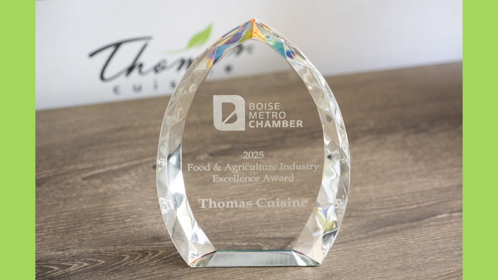 Thomas Cuisine Wins Boise Metro Chamber’s 2025 Food & Agriculture ...